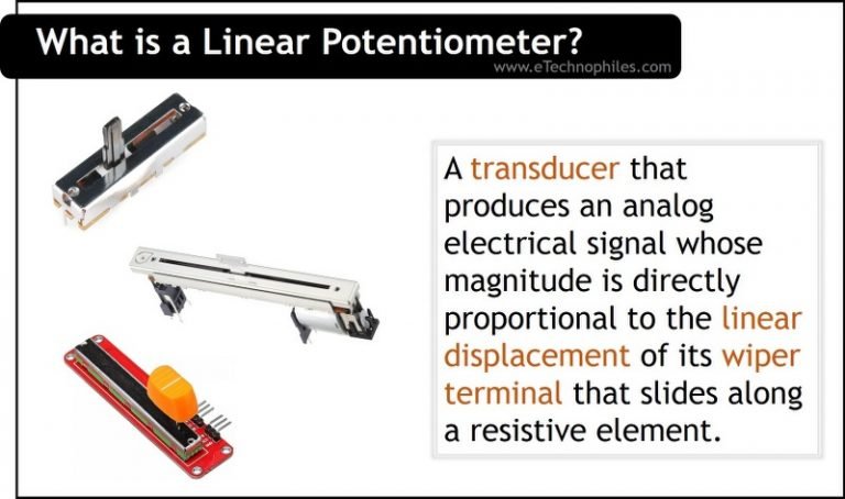 What is a Linear potentiometer? Types, Symbols, and Pinout